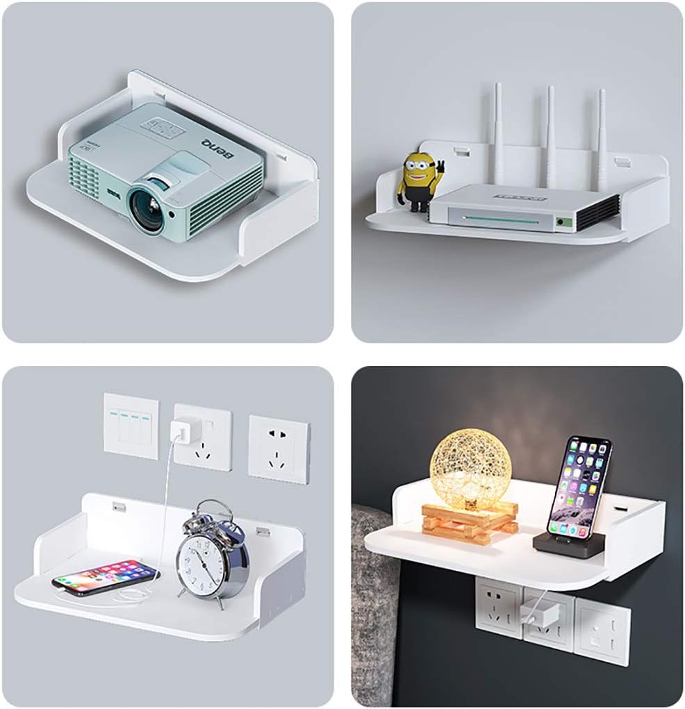 Mini Raft de Perete Organizator pentru Router/Proiector/Telefon – isobel.ro Mini Raft de Perete Organizator pentru Router/Proiector/Telefon – isobel.ro